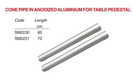cone pipe in anodized aluminium for table pedestal - Buy cone pipe for ...