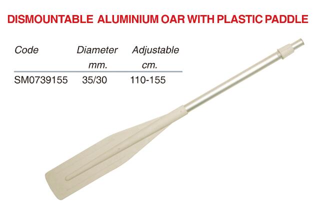 Anodized Aluminium Oar with Plastic Paddle - Dismountable Model - Buy ...