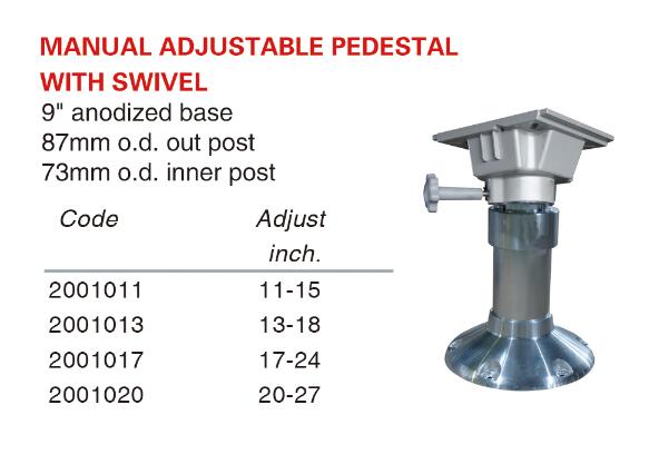 Manual Adjustable Pedestal with Swivel - Buy Adjustable pedestal with ...
